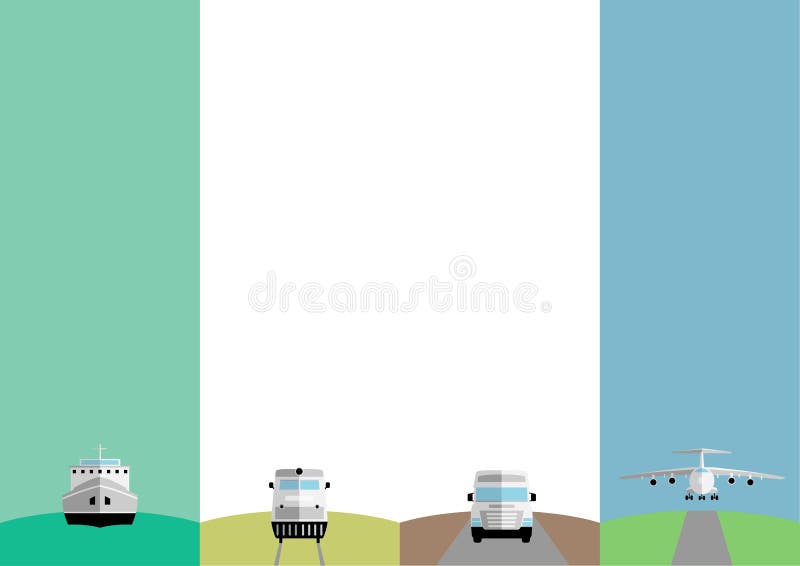 Background with Abstract Freight Transportation Stock Vector ...