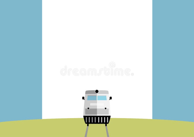 Background with Abstract Freight Transportation. Train. Stock Vector ...