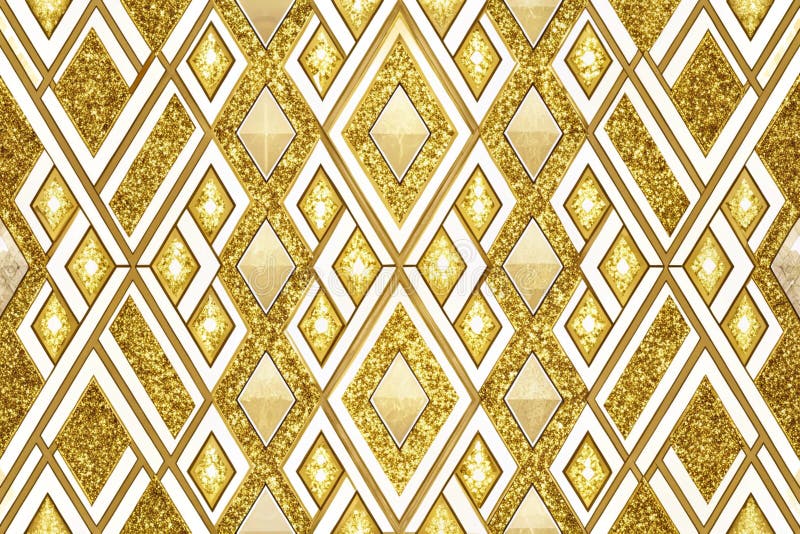 Background of Abstract Geometric Pattern in Art Deco Style. Handicraft ...