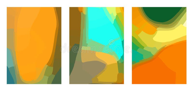 Background with Abstract Geometric Spots and a Place for Text Stock ...