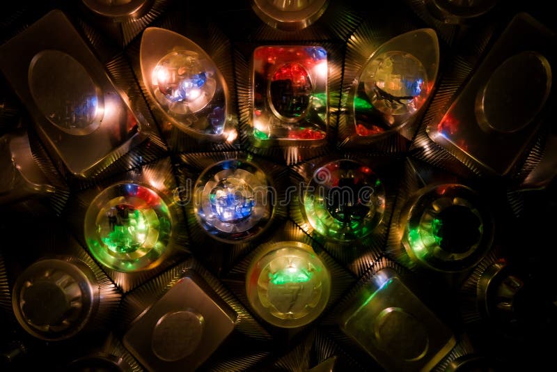 Background of Abstract Glitter Led Lights Stock Image - Image of blur ...