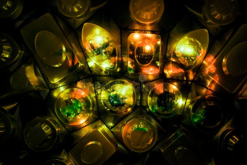 Background of Abstract Glitter Led Lights Stock Image - Image of ...