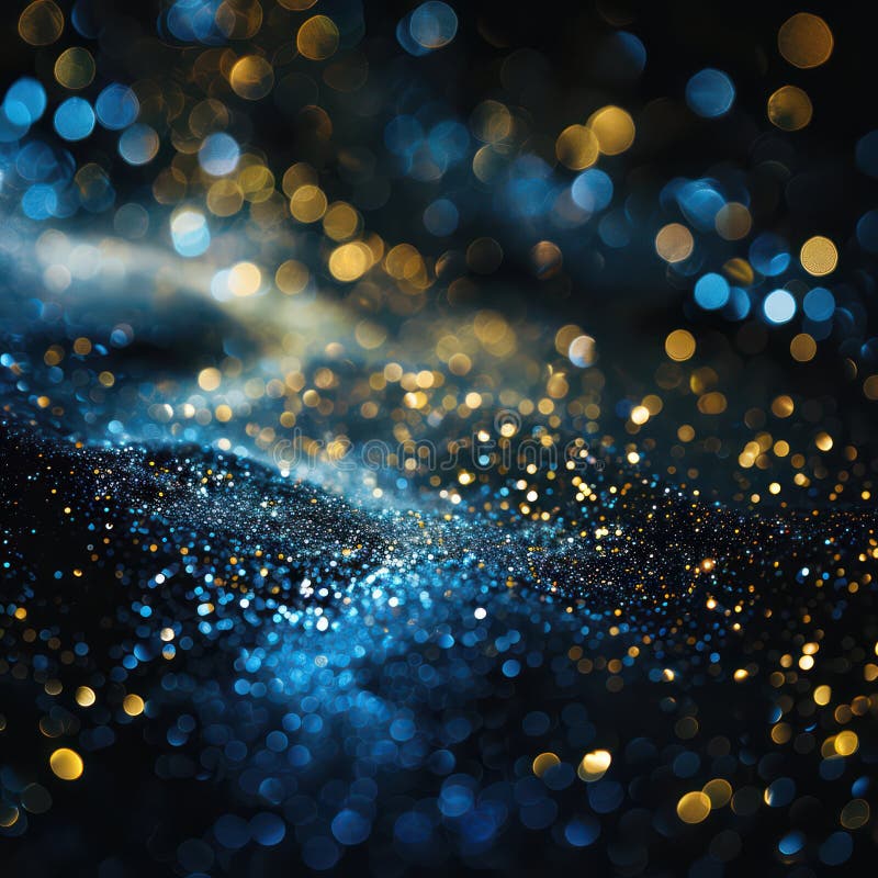 Background Abstract Glitter Lights on Dark Stock Illustration ...