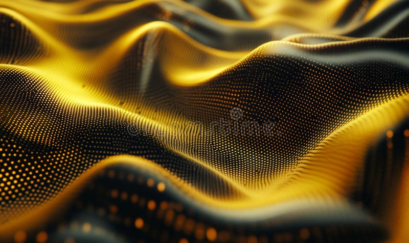 The Background is an Abstract Golden Technical Background in the Style ...