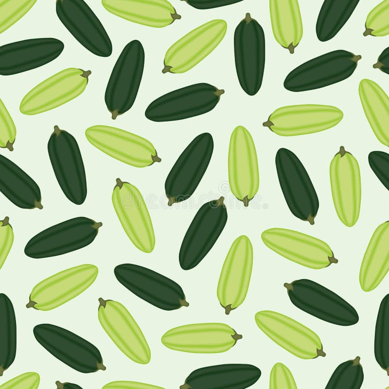 Background Abstract Green Cartoon Zucchini Stock Vector - Illustration ...