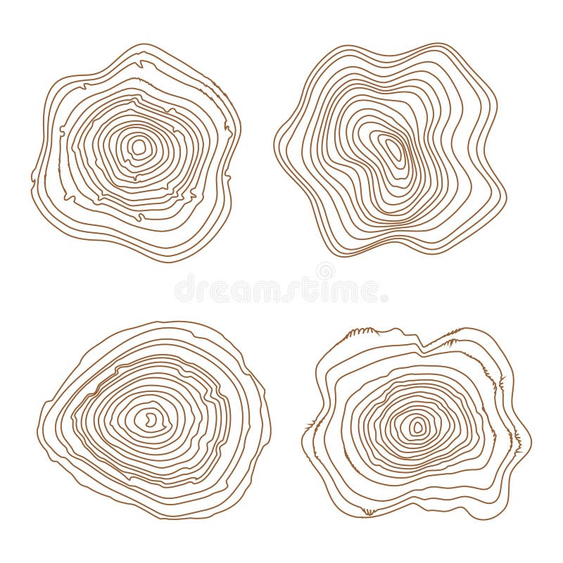 Vector Conceptual Background Tree Rings Stock Illustrations – 569 ...