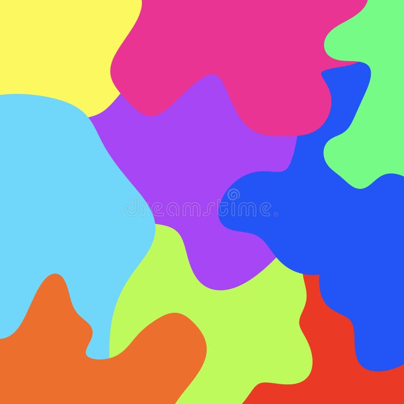 Abstract Colorful Blobs Background Stock Illustration - Illustration of abstract, splotches ...