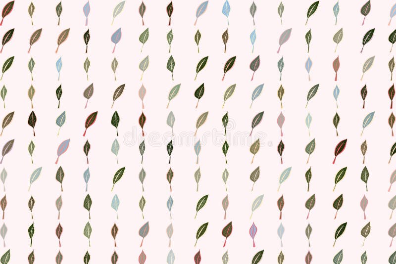Background Abstract Leaves Drawing Pattern for Design. Repeat ...
