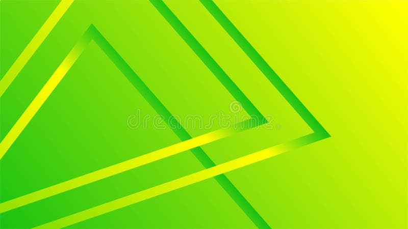 Abstract Background Triangle Outline in Green Yellow Color Stock Vector ...