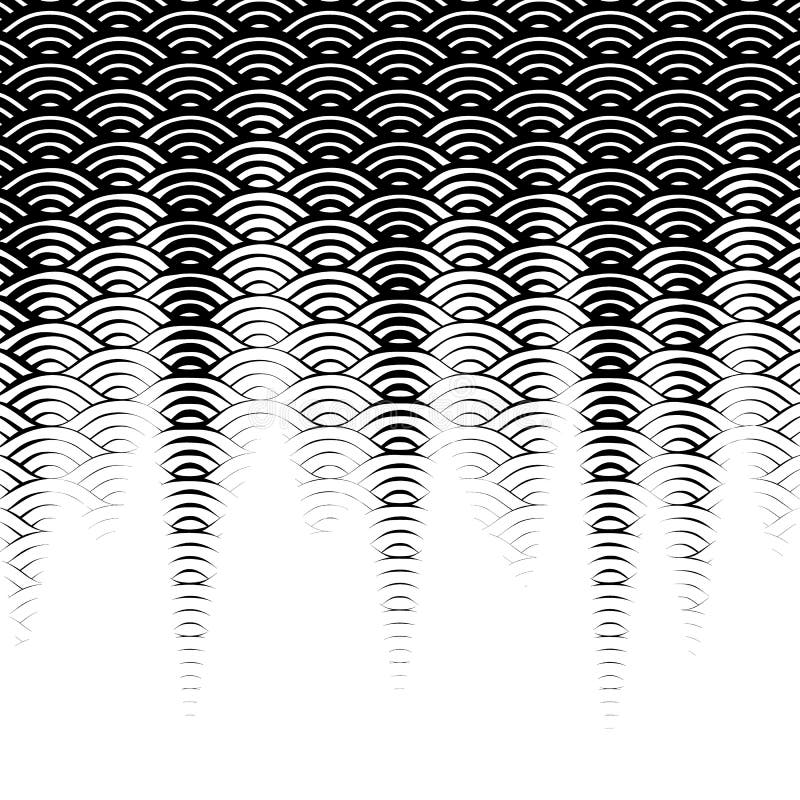 Background with Abstract Line Waves Pattern and Thickness Gradient ...