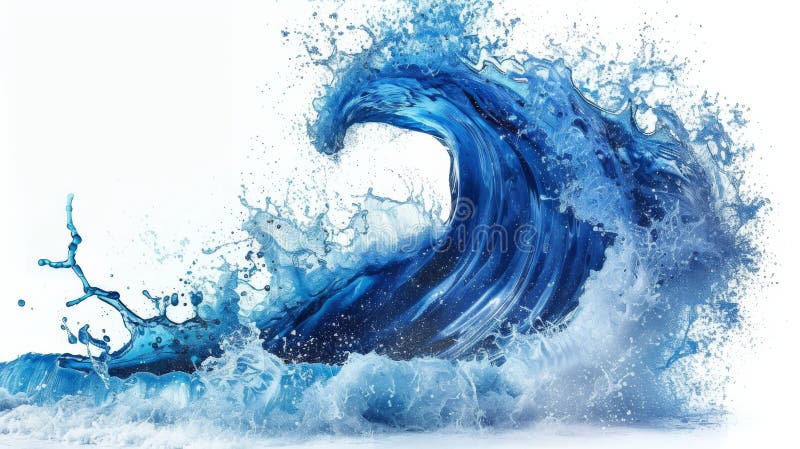 Background with Abstract Liquid Wave Splash Stock Illustration ...