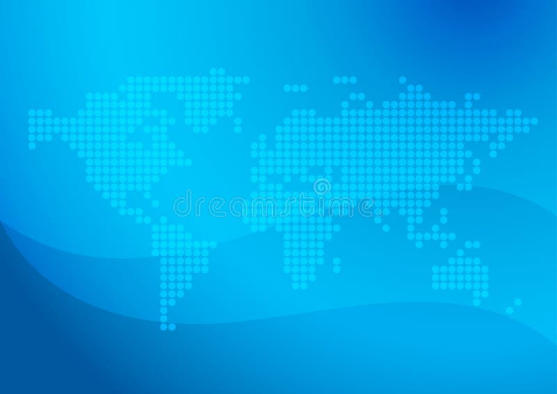 Abstract Blue Music Vector Background With Notes Stock Vector ...