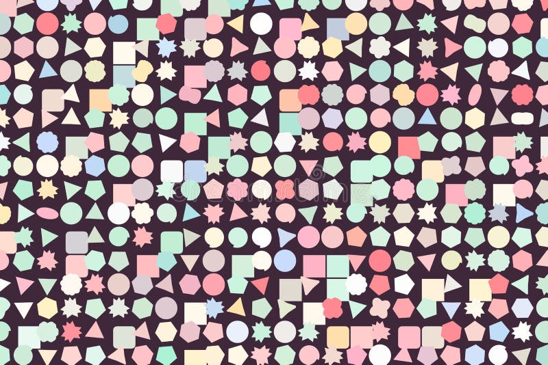 Background Abstract Mixed Pattern for Design. Triangle, Repeat, Circles ...