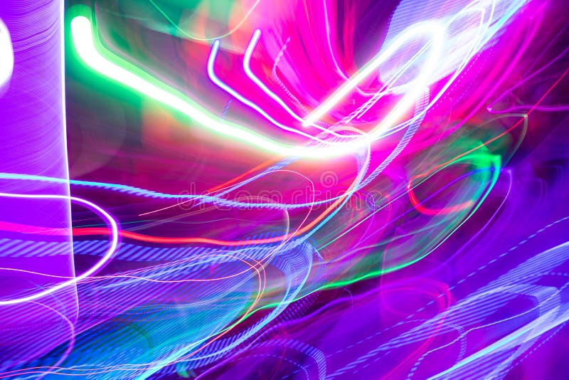 Background Abstract Movement of Light from a Led Lamp in Slow Speed ...