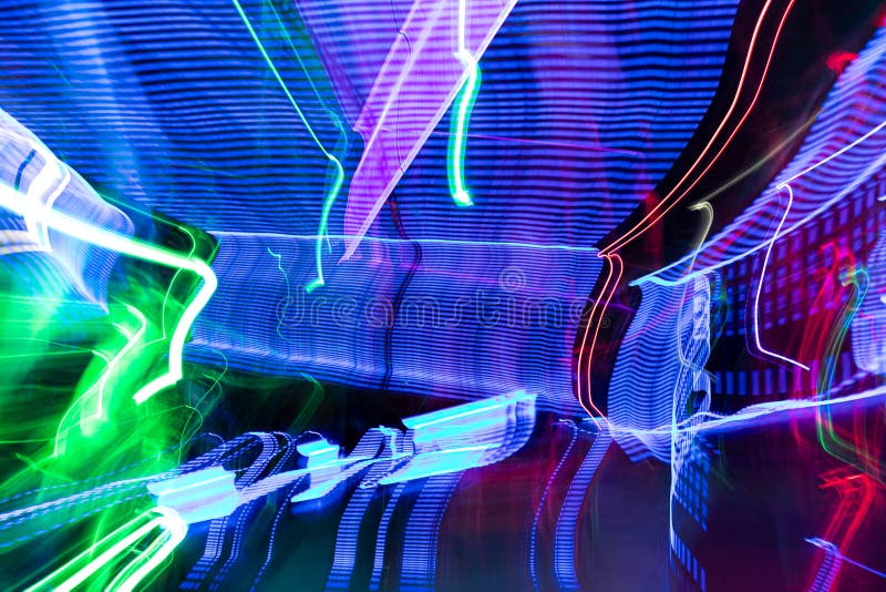 Background Abstract Movement of Light from a Led Lamp in Slow Speed ...