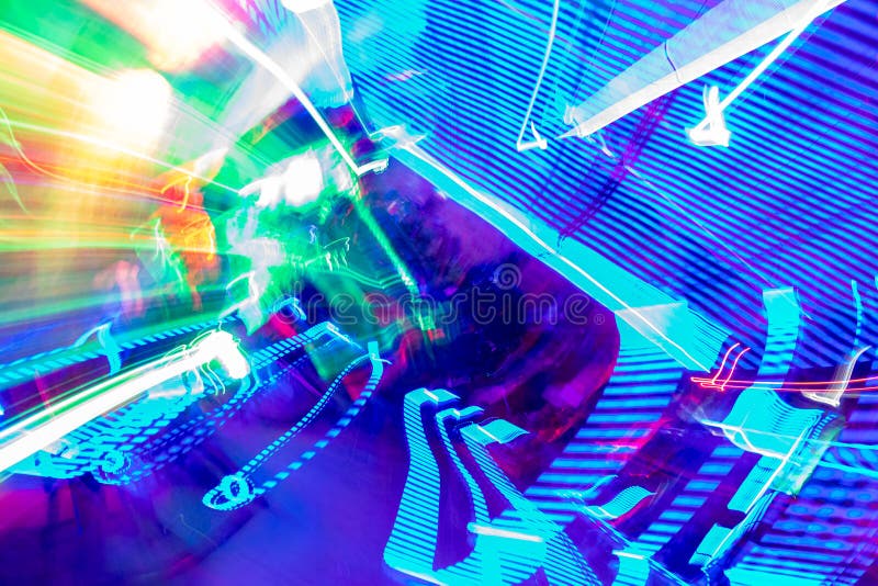 Background Abstract Movement of Light from a Led Lamp in Slow Speed ...