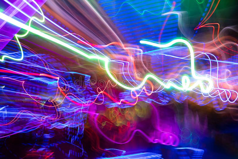 Background Abstract Movement of Light from a Led Lamp in Slow Speed ...