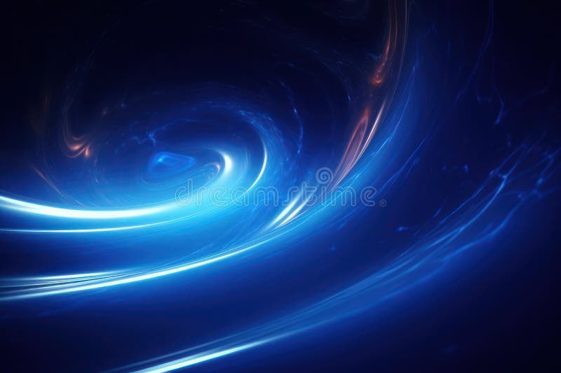 Background. Abstract Neon Blue Background, Spiral Stock Illustration ...