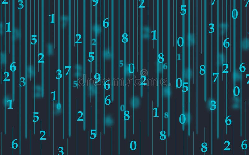 Abstract Numbers Wallpaper