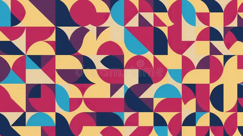 Background Abstract Pattern with Color Blocks Stock Illustration ...