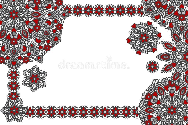 Background with Abstract Patterns. Stock Vector - Illustration of lace ...