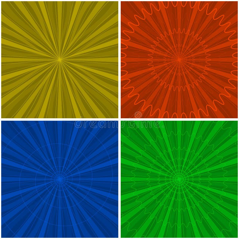 Background Abstract Radial, Set Stock Vector - Illustration of element ...