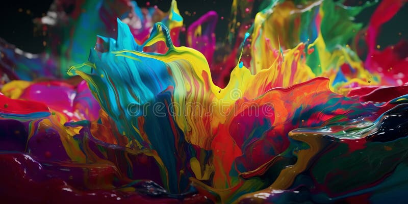 Background Abstract Realistic Paint, Bright Color. Stock Illustration ...