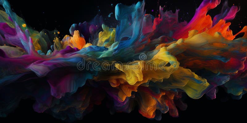 Background Abstract Realistic Paint, Bright Color. Stock Illustration ...