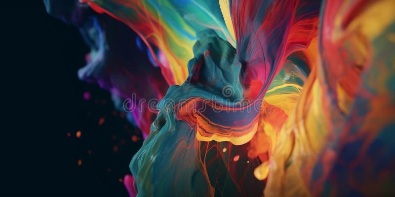 Background Abstract Realistic Paint, Bright Color. Stock Illustration ...