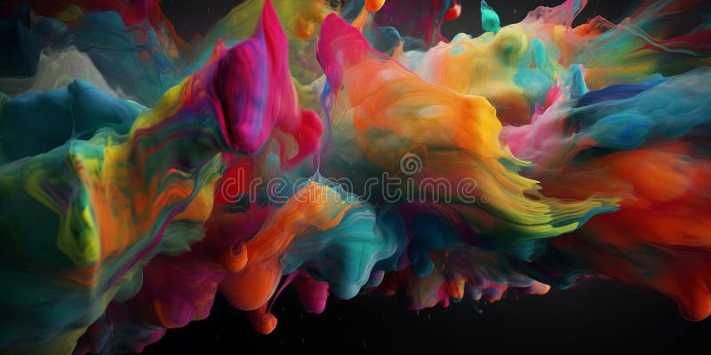 Background Abstract Realistic Paint, Bright Color. Stock Illustration ...