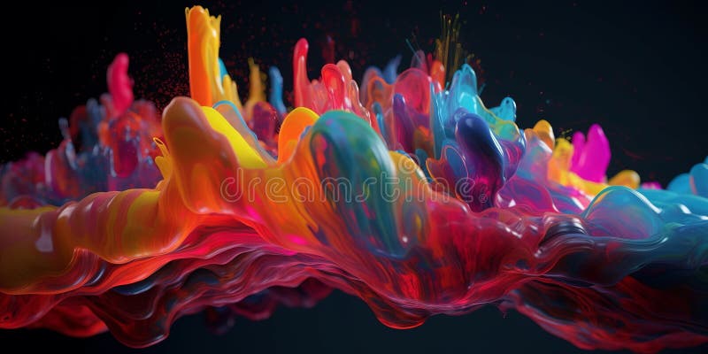 Background Abstract Realistic Paint, Bright Color. Stock Illustration ...
