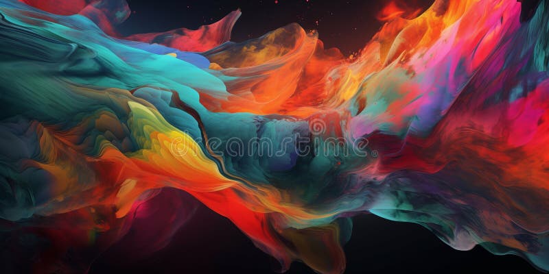 Background Abstract Realistic Paint, Bright Color. Stock Illustration ...