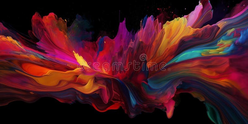 Background Abstract Realistic Paint, Bright Color. Stock Illustration ...