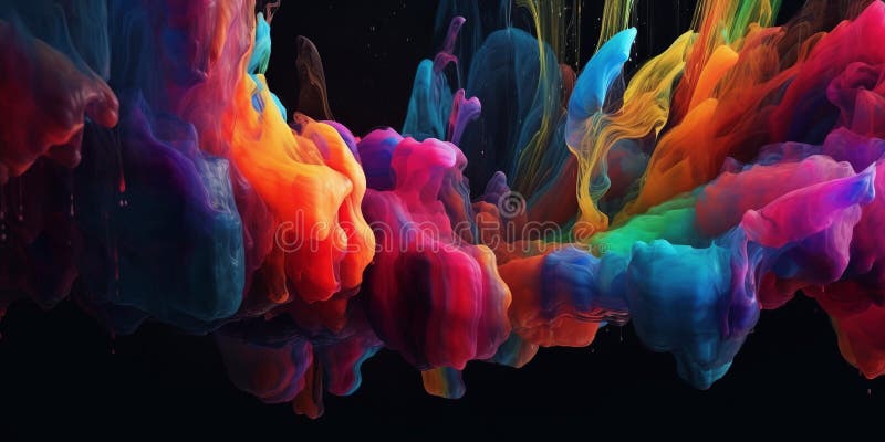 Background Abstract Realistic Paint, Bright Color. Stock Illustration ...