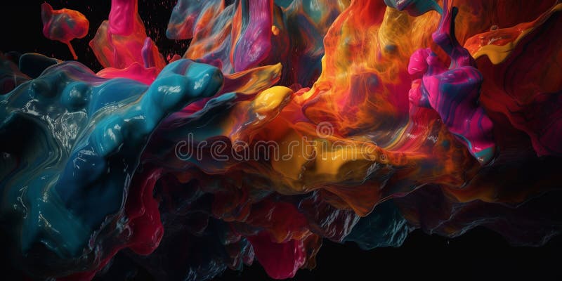 Background Abstract Realistic Paint, Bright Color. Stock Illustration ...