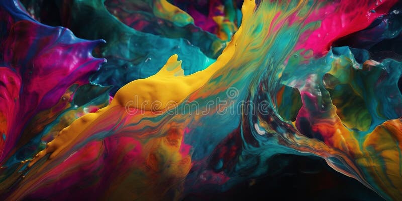 Background Abstract Realistic Paint, Bright Color. Stock Illustration ...