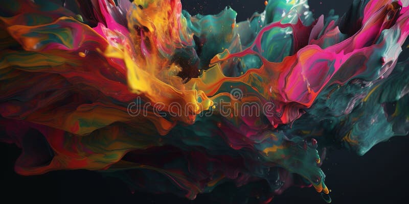 Background Abstract Realistic Paint, Bright Color. Stock Illustration ...