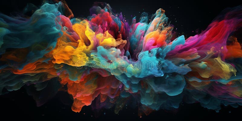 Background Abstract Realistic Paint, Bright Color. Stock Illustration ...