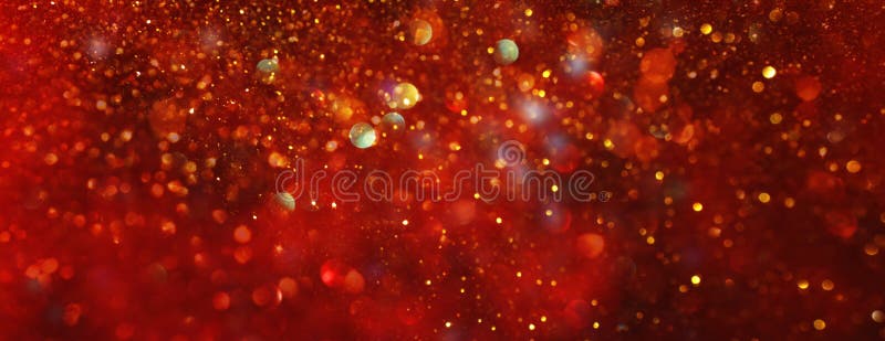 Background of Abstract Red Glitter Lights. Defocused. Banner Stock ...