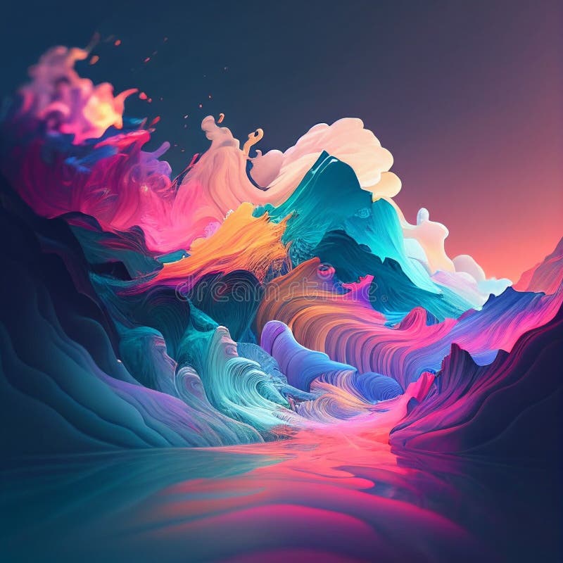 Background with Abstract Shapes. Abstract Color Forms. Desing Template ...