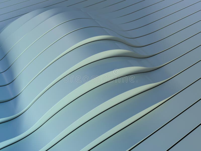 Background Abstract with Soft White Waves. 3D Stock Illustration ...