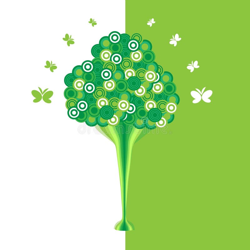 The Background Abstract Tree. Stock Vector - Illustration of ecology ...