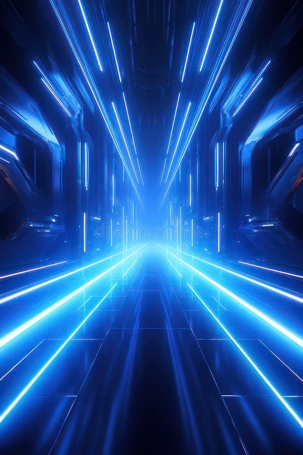 Background. Abstract Vertical Neon Blue Background, Space Stock ...