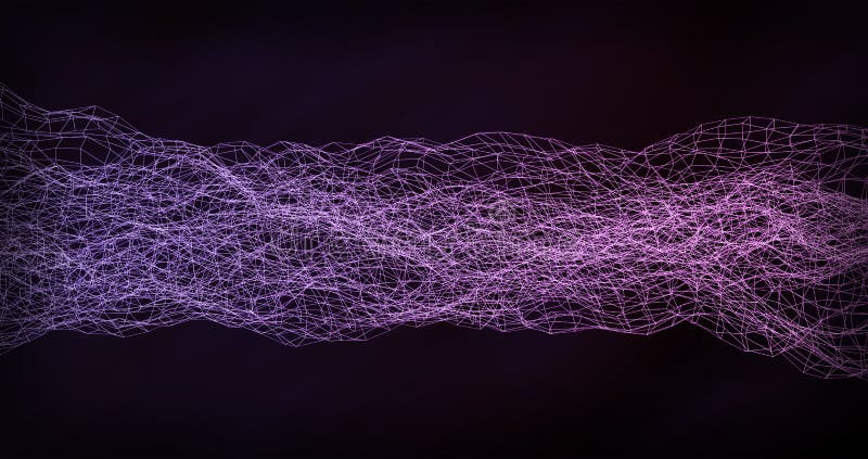 Background Abstract Wave Digital Purple Ripple Stock Illustration ...