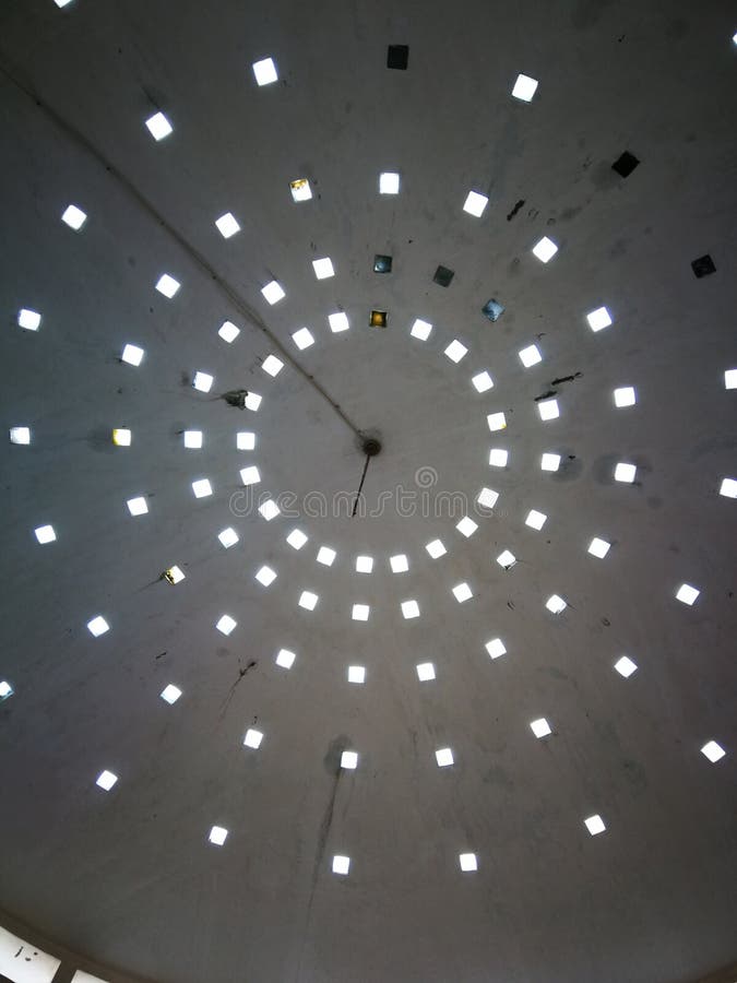 Background, Abstraction. Unusual Roof from the Inside Stock Image ...