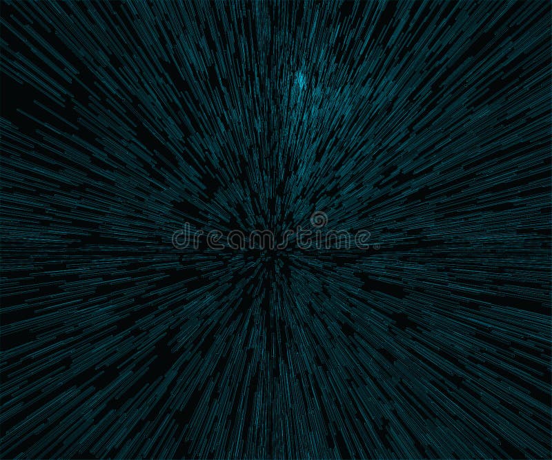 Background With Acceleration Effect. Blue Geometric Shapes On A Dark ...