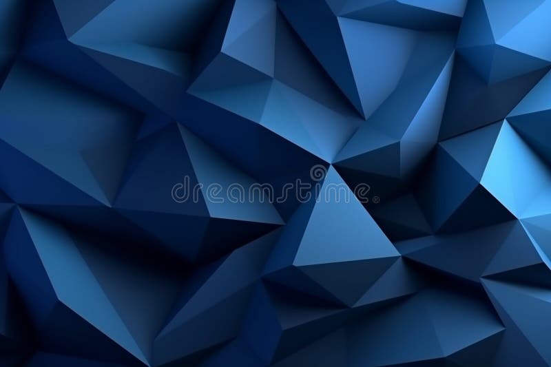 Background Adorned with an Array of Blue Triangular Shapes in a 3D ...