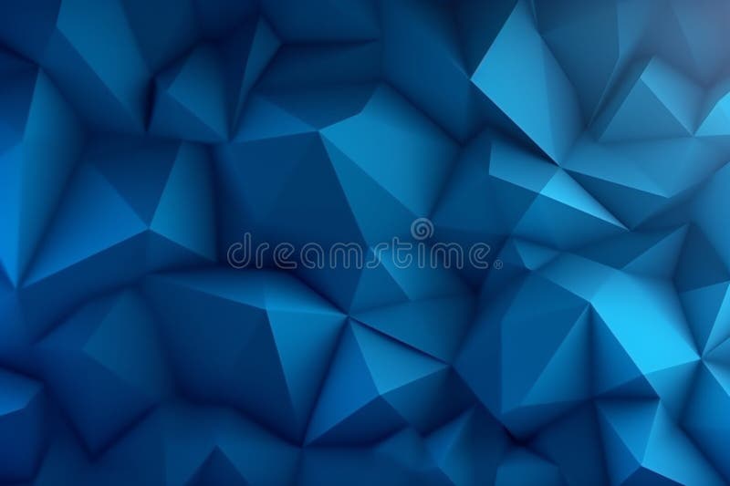 Background Adorned with an Array of Blue Triangular Shapes in a 3D ...