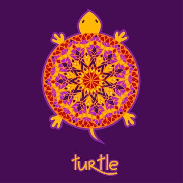 Background with African Turtle Stock Vector - Illustration of arab ...