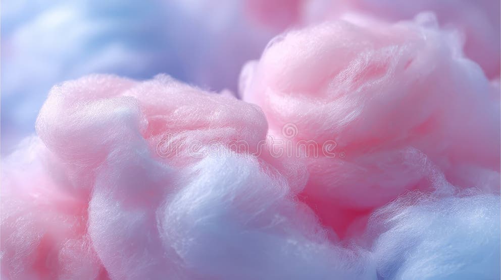 Background of Airy Multicolored Cotton Candy, Fluffy Clouds Wallpaper ...